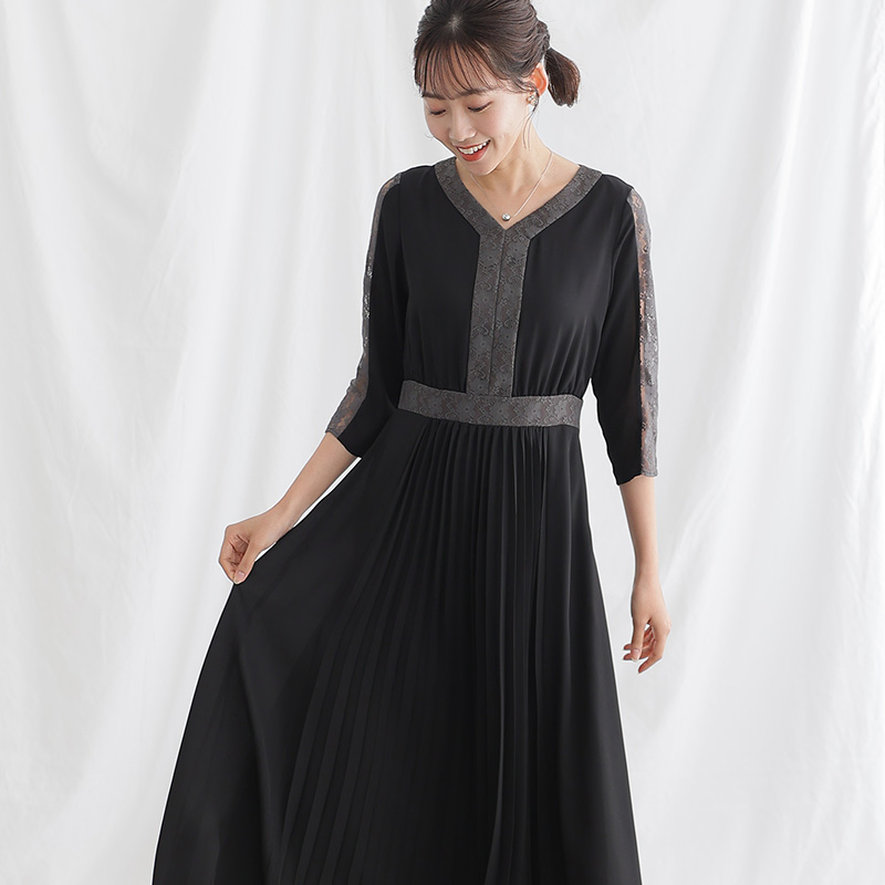 PourVous（プールヴー） ワンピース フォーマルドレス 体型カバー