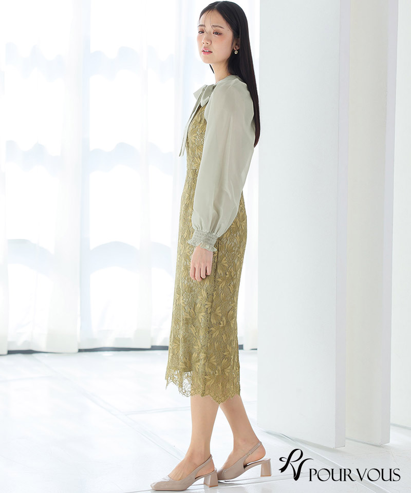 PourVous ワンピース 体型カバー フォーマルドレス 大きいサイズ 結婚式 小さいサイズ 韓国 パーティードレス 小柄 20代 30代 40代 50代 フォーマル ドレス お呼ばれ 上品 ...