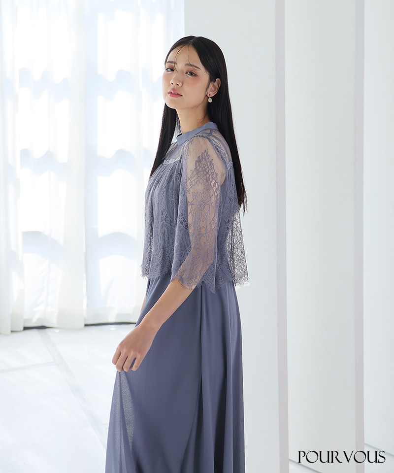 PourVous（プールヴー） ワンピース フォーマルドレス 体型カバー