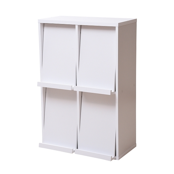 ディスプレイラック 6BOX 4枚扉 cd dvd 雑誌 が ディスプレイ 可能な ラック 扉付きフラップ 本棚 フラップ扉 雑誌 マガジン 本 ラック 棚 幅 60 cm 高さ 90 :fr ...