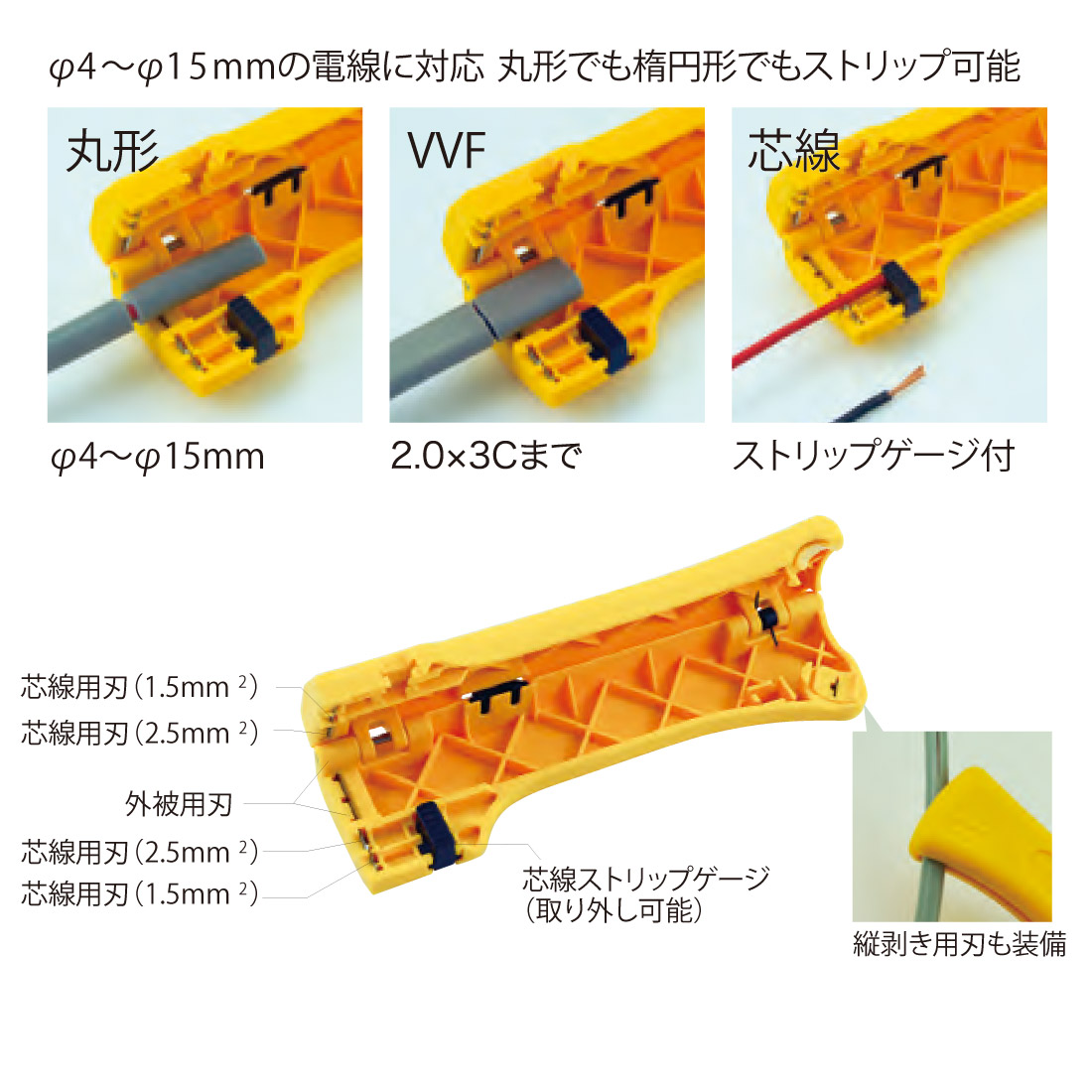 JEFCOM (法人様・個人事業主様限定) ケーブルストリッパー [DMS-0415] ジェフコム jefcom : プロポチ - 通販 - Yahoo!ショッピング