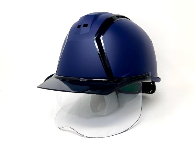 【ツヤ消し マット塗装】スミハット MXCS-B シールド面付きヘルメット（通気孔付き/ライナー入り）/ 土木 工事 作業 建設 建築 現場 高所 安全 保護帽 解体 鳶 :sumihat ...