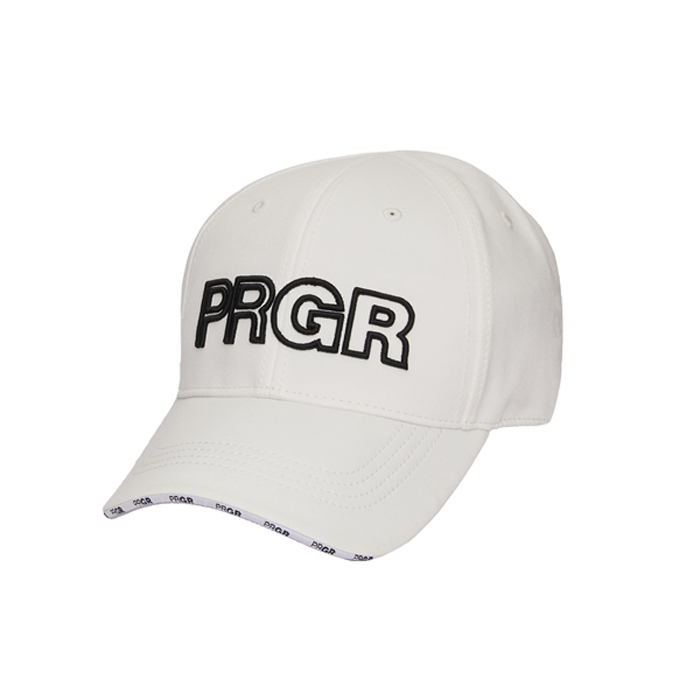PRGR CAP / プロギア やわらかつば スタンダードキャップ PCAP-105 2022年モデル 数量限定 ホワイト×ブラック ホワイト ...