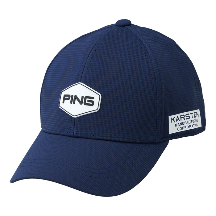 PING 【在庫限り】PING HW-U2506 HEXAGON PATCH CAP / ピン ヘキサゴンパッチキャップ 2025年モデル メンズ 全3色(ホワイト/ブラック/ネイビー ...