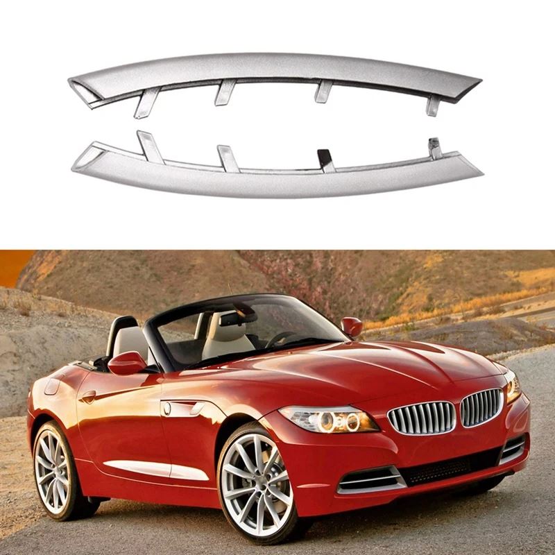 1ペアフロントバンパーアンダーグリルフィニッシャーロッドトリム51117203795 51117203796交換BMW Z4 E89 2009 ...