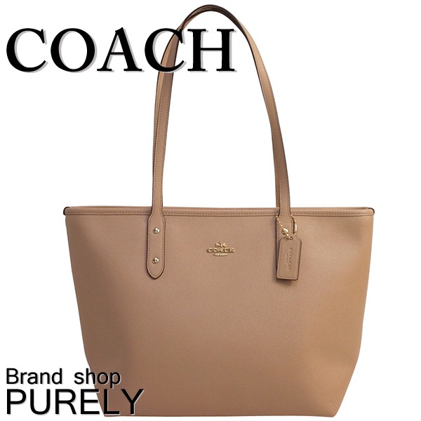 COACH 国内発送 コーチ バッグ レディース トートバッグ F58846 クロスグレイン レザー シティー ジップ トート 送料無料 ...
