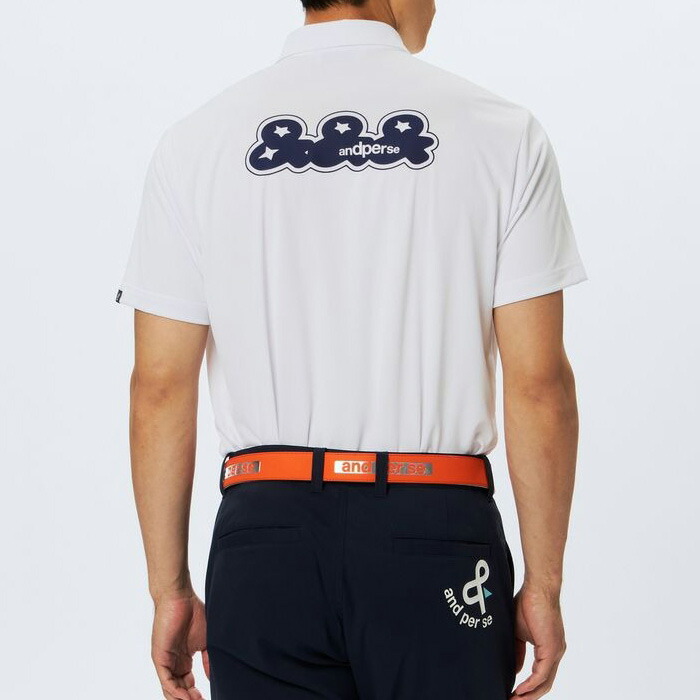 and per se（アンパスィ） 半袖 ポロシャツ ソルケア3Dワッフル メンズ