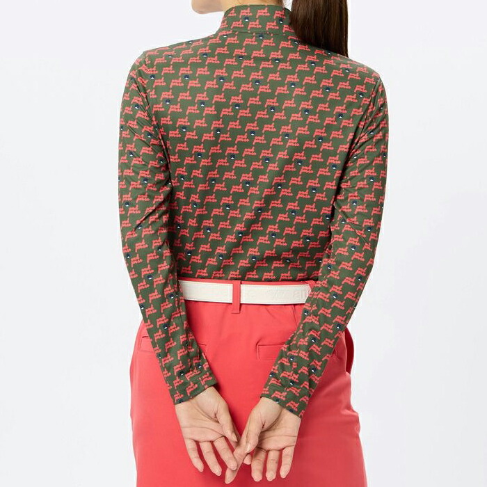 and per se（アンパスィ） レディース 長袖 ハーフジップシャツ SD3D