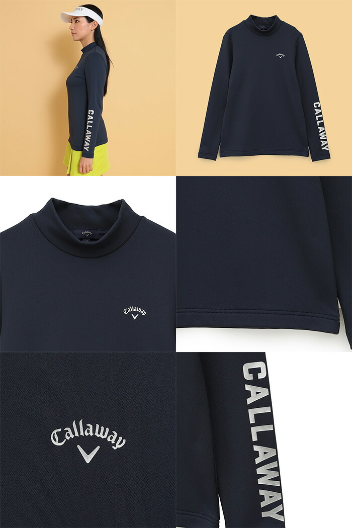 Callaway（キャロウェイ） レディース ゴルフ 長袖 モックネックシャツ