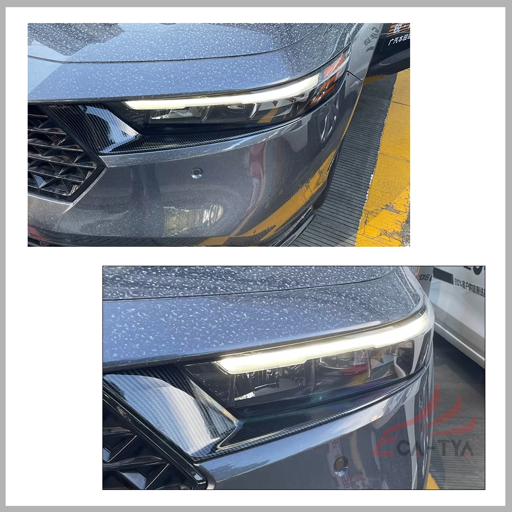 AC140 ホンダ 新型 アコード CY系 専用 ヘッドライト カバー プロテクター ガーニッシュ エアロパーツ カスタム : ac140 ...