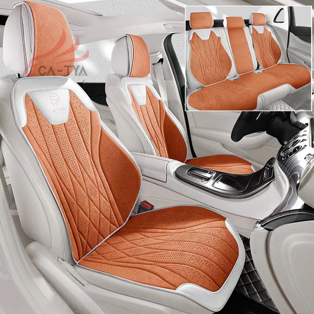 日産 ノート E12 E13 シートカバー 軽自動車 普通車 スエード製 シート保護 3D立体 耐摩耗性 滑り止め 通気 圧迫感軽減 オールシーズン フリーサイズ : リーディングハイ ...