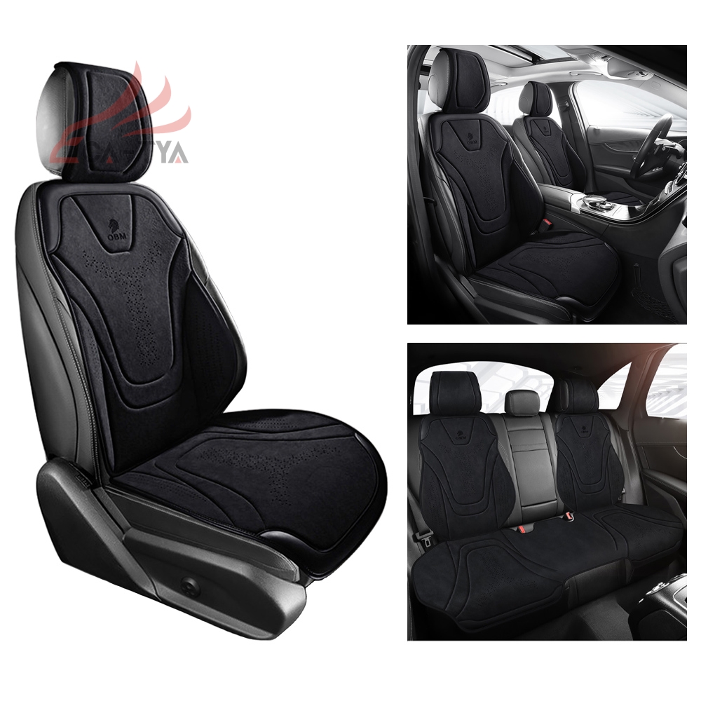 日産 セレナ C27 C28 シートカバー 軽自動車 普通車 スエード製 シート保護 3D立体 耐摩耗性 滑り止め 通気 圧迫感軽減 オールシーズン フリーサイズ : リーディングハイ ...