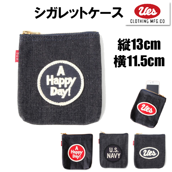 UES ウエス シガレットケース 810804-R ZIP ポーチ 小物入れ UES ウエス シガレットケース 810804-R ZIP ポーチ 小物入れ