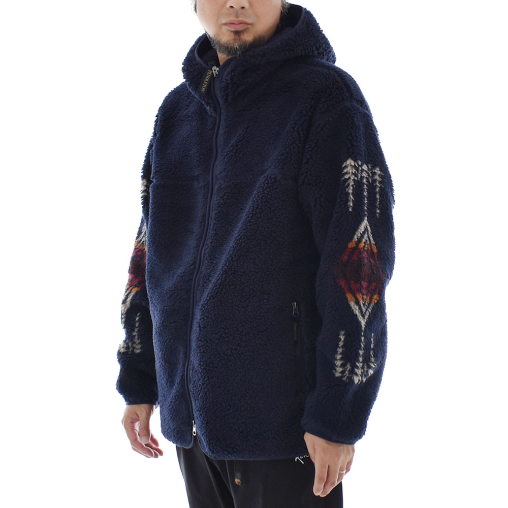 PENDLETON ペンドルトン ボアフリースパーカー ボア ジップ フーディー 4475-7016 メンズ レディース 男女兼用 ボアフリース 暖かい ネイティブ柄 : レイダース - 通販 ...