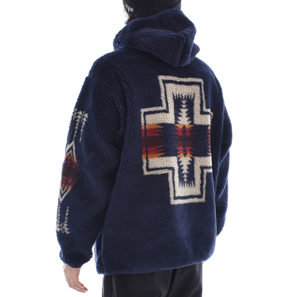 PENDLETON ペンドルトン ボアフリースパーカー ボア ジップ フーディー 4475-7016 メンズ レディース 男女兼用 ボアフリース 暖かい ネイティブ柄 : レイダース - 通販 ...