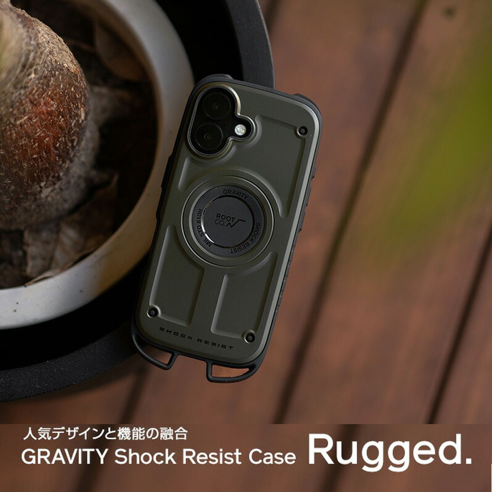 【iPhone16専用ケース】ルート コー ROOT CO. iPhoneケース グラビティ ショックレジストケース ラギッド GRAVITY Shock Resist Case Rugged ...