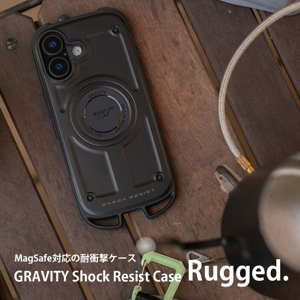 ROOT CO. 【iPhone17専用ケース】ルート コー ROOT CO. iPhoneケース グラビティ ショックレジストケース ラギッド GRAVITY Shock Resist ...
