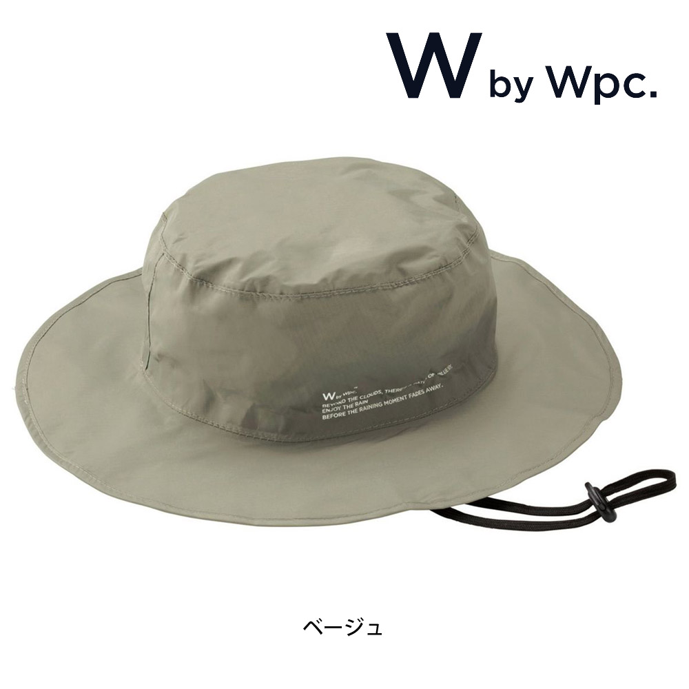 Wpc. W by Wpc ダブリュ バイ ダブリュピーシー ワールドパーティー 帽子 レインサファリハット RAIN SAFARI HAT ...