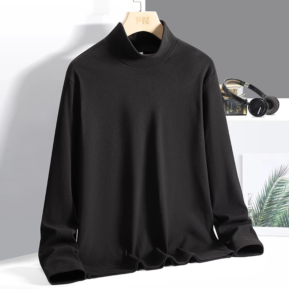 全品送料無料 fa 両面起毛 モックネックカットソー メンズ 暖かい 長袖Tシャツ 保温 シンプル ロンT トップス #TA838 M便 ...