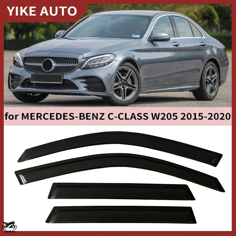 ウィンドウ バイザー メルセデス-ベンツ C-クラス W201 W202 W203 W204 W205 W206 1982年-2024 ドア ...