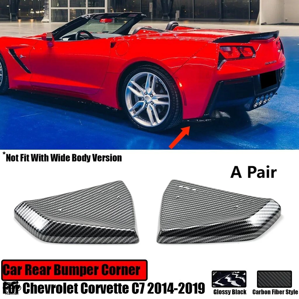 For Chevrolet Corvette C7 2014-2019 Car Rear Bumper Corner Side ...