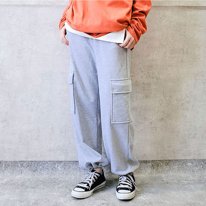 uricca パンツ カーゴパンツ レディース 夏 黒 おしゃれ きれいめ スウェット ボトムス ゆったり ウエストゴム [郵3]^b420 : uricca ウリッカ - 通販 ...