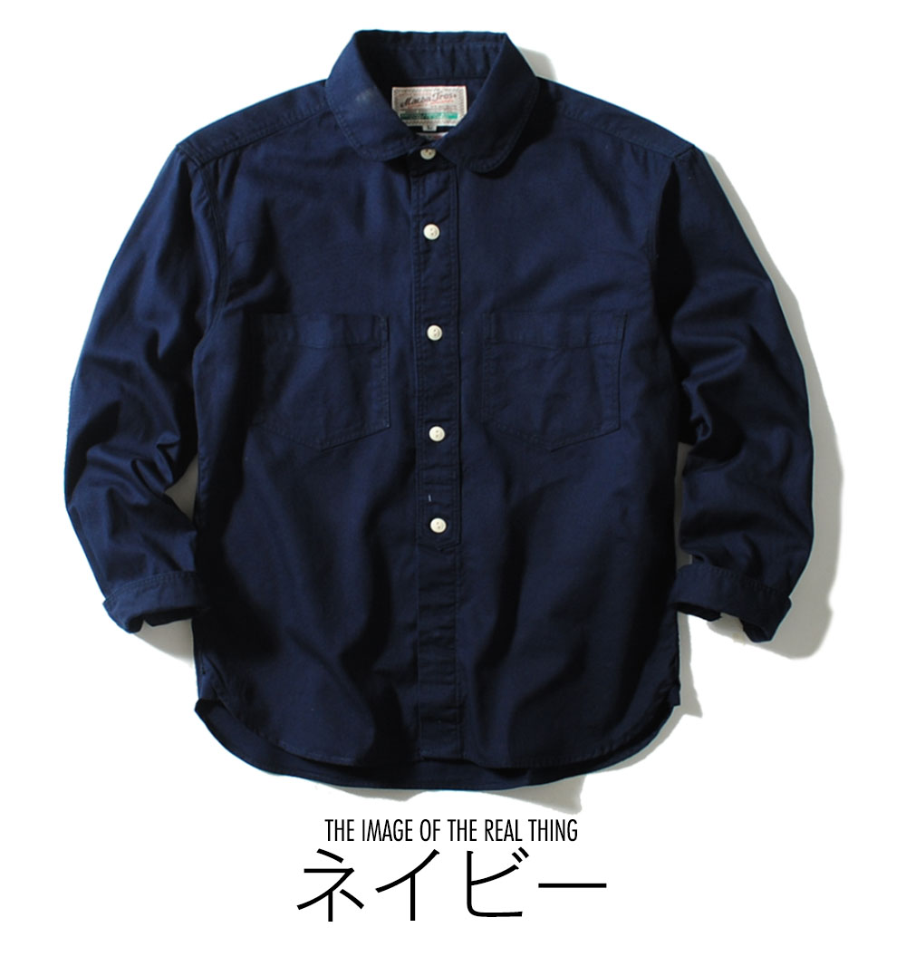 ヘビー オックスフォード フェイクプルオーバー シャツ 日本製 ラウンドカラー macbatros メンズ 長袖シャツ オックスフォードシャツ 国産 ポイント利用 : Re-AP - 通販 ...