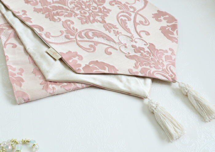 ジェニファーテイラー テーブルランナー レオーネシリーズ ピンク Jennifer Taylor RE33025TR : 3000612 ...