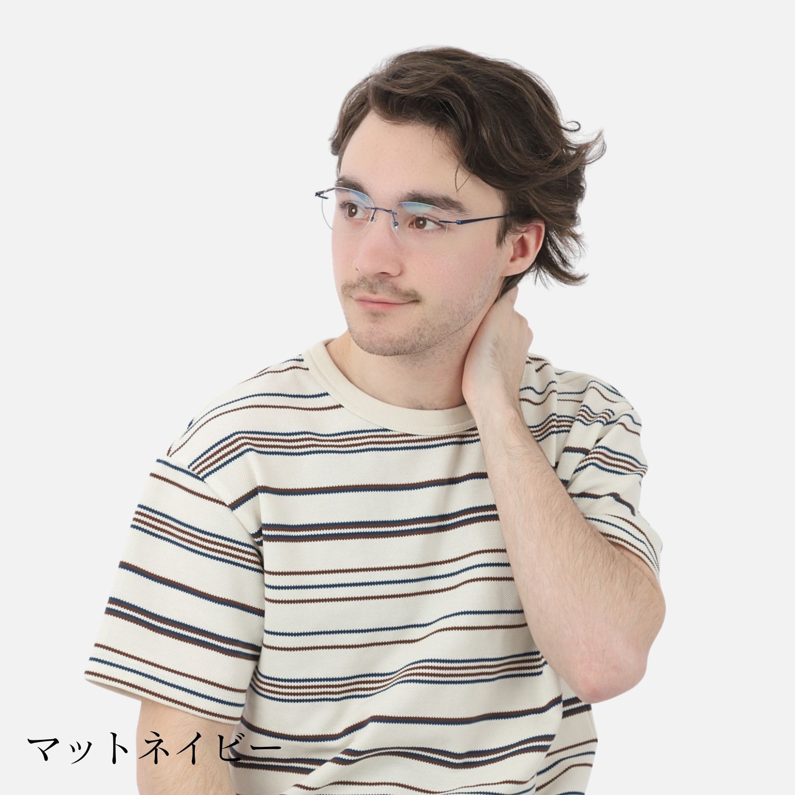 MIDI リムレス 度付きメガネ フチなし ふちなし度付きメガネ フチなしメガネ フチなし眼鏡 メンズ チタン製 鯖江ラボ加工 M326-NS-RL02-M : メガネ・老眼鏡専門店ミディ ...