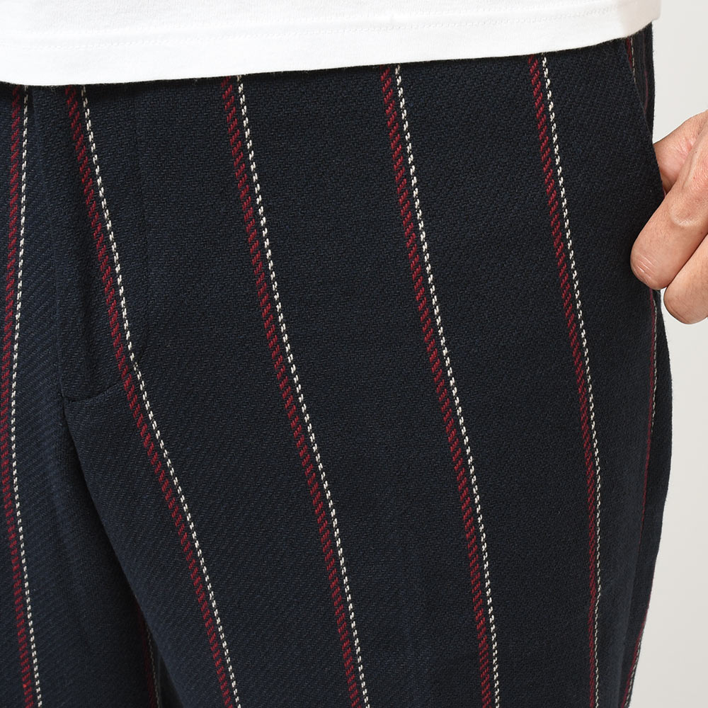 Paul Stuart ポールスチュアート コットンポリエステルリネン ワイドストライプ シャーリング イージーワイドパンツ : ring - 通販 - Yahoo!ショッピング