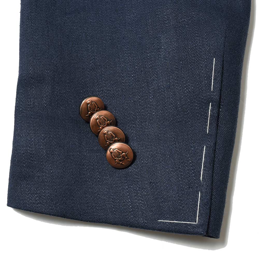 Paul Stuart ポールスチュアート リネン メタルボタン チェンジポケット ワイドピークドラペル ダブル4Bジャケット : 37031000175 : ring - 通販 ...