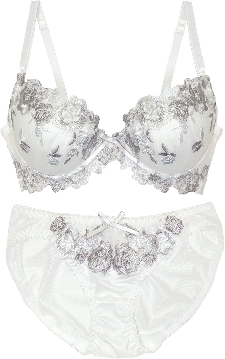 レディース ブラジャー ショーツ 勝負 下着 上下 セット 女性 脇肉 脇高 セクシー(ホワイト, E75) : REAPRI - 通販 - Yahoo!ショッピング