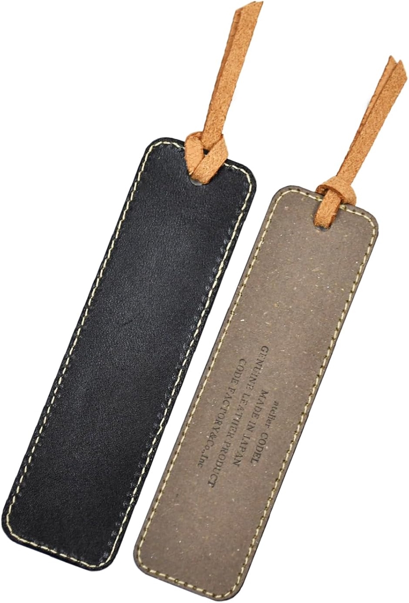 atelierCODEL しおり 栞 ブックマーカー 革 栃木レザー 活版印刷(ブラック) : REAPRI - 通販 - Yahoo!ショッピング