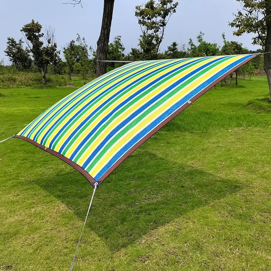 遮光ネット 日よけ シェード 抗紫外線ネット95% 防塵 高密度の厚さのポリエチレン ベランダ カーポート(カラフル, 3Mx6M) : REAPRI - 通販 - Yahoo!ショッピング