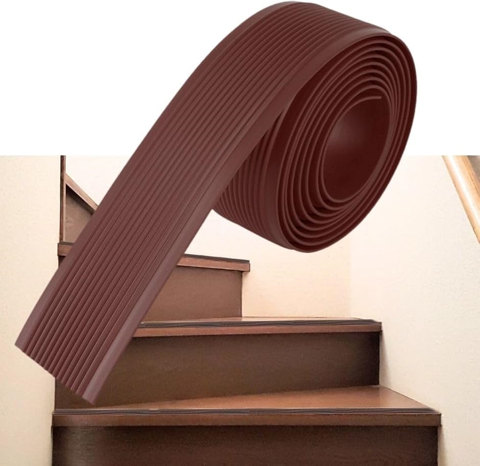階段 滑り止めテープ ノンスリップ 貼るだけ PVC ゴム マット シート 賃貸OK(ブラウン, 30mm 9M) : REAPRI - 通販 - Yahoo!ショッピング