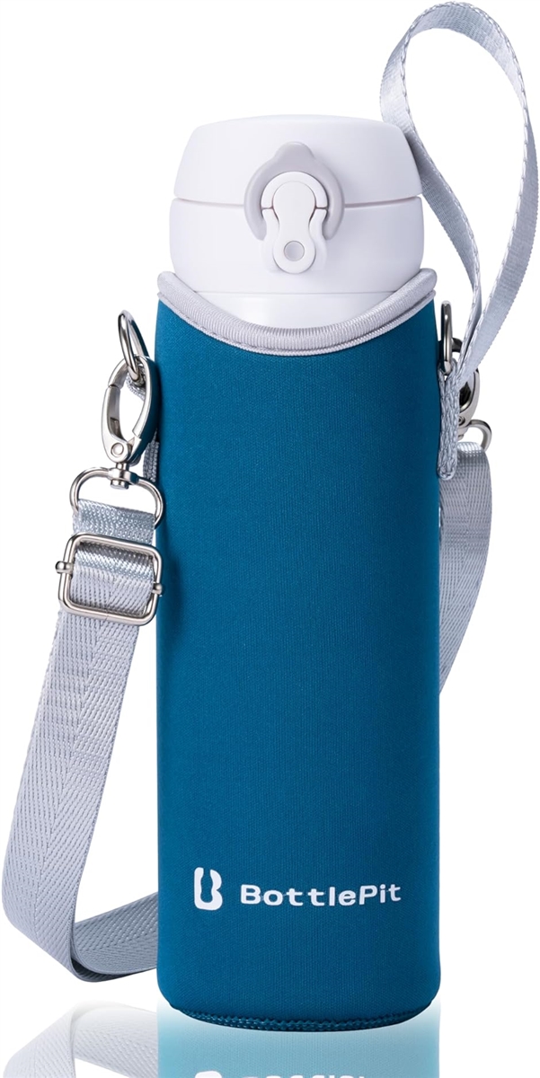 水筒カバー 500ml用 ショルダーストラップ付き(ブルーサファイヤ) : REAPRI - 通販 - Yahoo!ショッピング