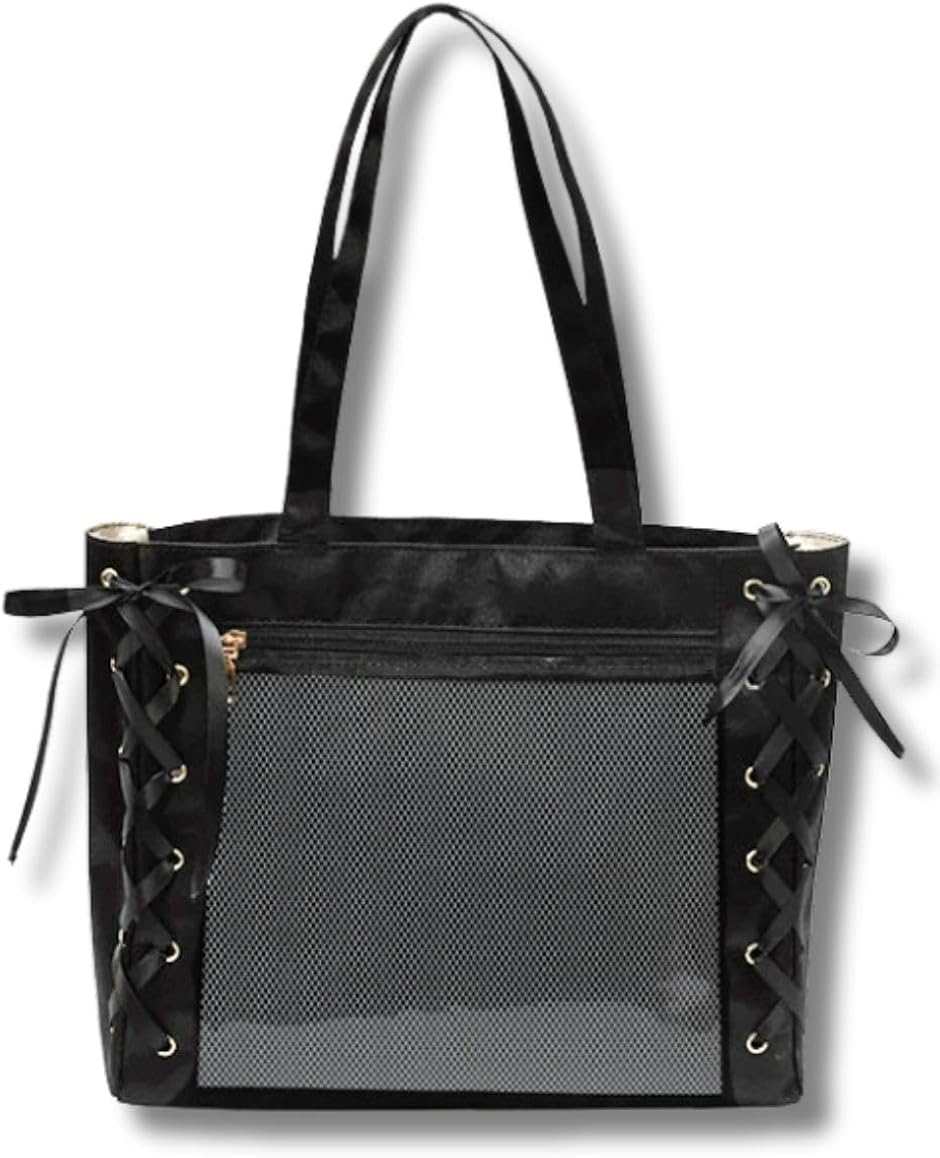 痛バッグ 推し活 オタ活 トート レースアップ リボン A4 ライブ イベント グッズ(ブラック) : REAPRI - 通販 - Yahoo!ショッピング