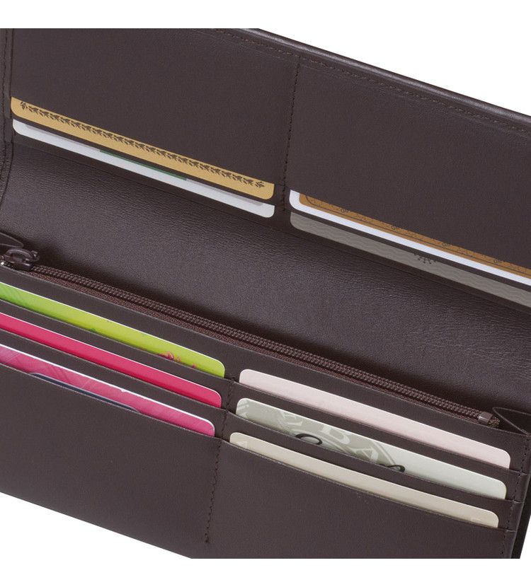 草木染印伝ボタン柄長財布 レッド 財布 8211-04 代引不可 : リコメン堂