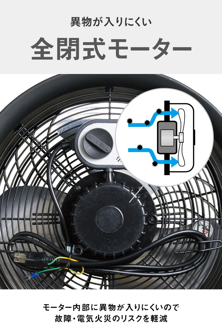 CAT サーキュレーター 35cm ブラック 壁・床タイプ AC EEMC-14ACBK