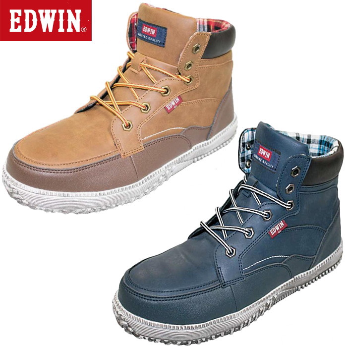 EDWIN エドウィン メンズ セーフティブーツ ワークシューズ ESM-101 安全靴 鉄芯入り 軽量 3E : edwin-101 : Reload スニーカー sneaker メンズ ...