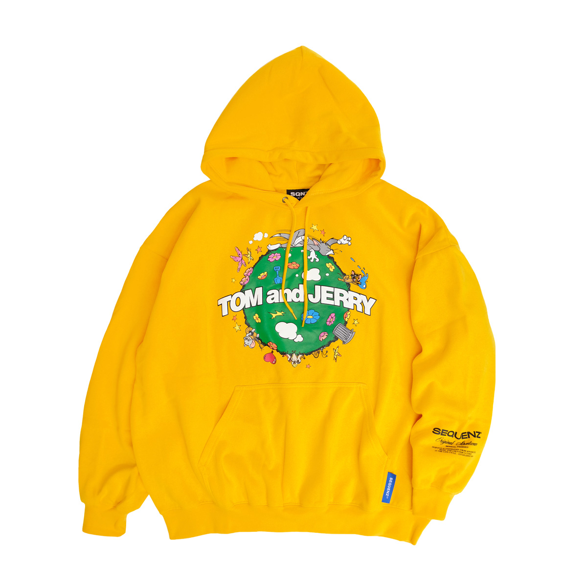 Sequence by BOS トムとジェリー パーカー TOMandJERRY SEQUENZ 2023 イラスト 発泡 プリント スウェット フーディ 裏起毛 PKL-423 ...