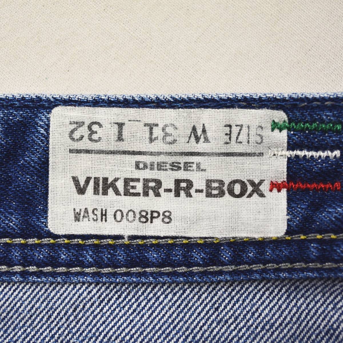 DIESEL（ディーゼル） イタリア製 DIESEL VIKER−R−BOX レギュラー ストレート デニム パンツ ジーンズ ジーパン G ...