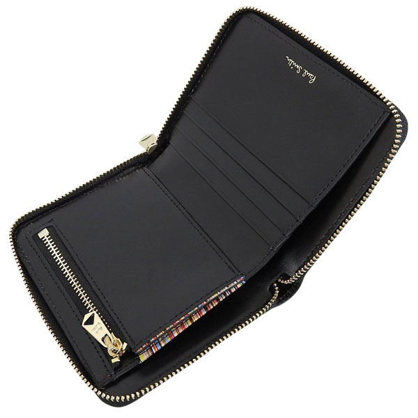 Paul Smith ポールスミス 財布 メンズ 2つ折り 折財布 コンパクト アウトレット レザー ブラック BPS565 10 : FASCINO(ファッシノ)Yahoo!店 - 通販 ...