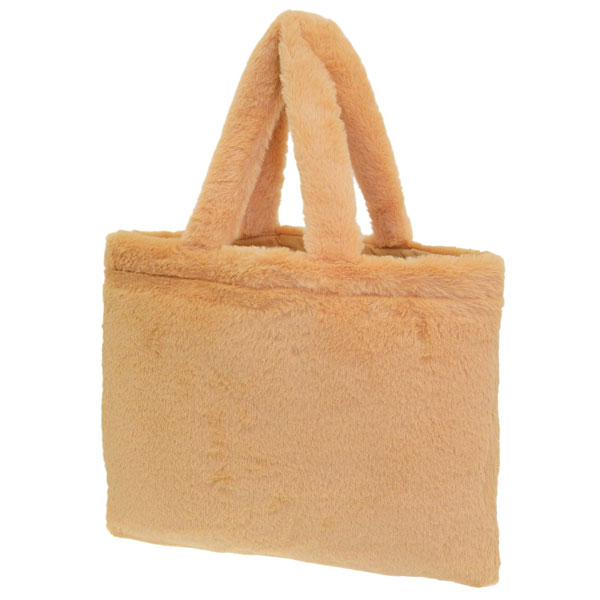 sanrio（サンリオ） キティ バッグ レディース トートバッグ フェイクファー ベージュ KTダイカットファートート 64 LEO ...