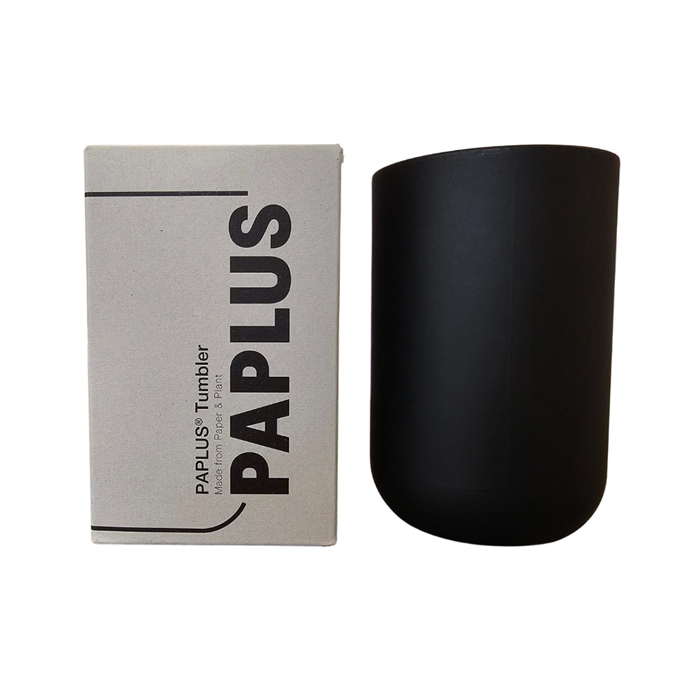 タンブラー ブラック おしゃれ | PAPLUS Black Color Series パプラス 日本製 380ml 黒 グラス コップ 紙 生分解性樹脂 ギフト プレゼント : ロカルコ ...