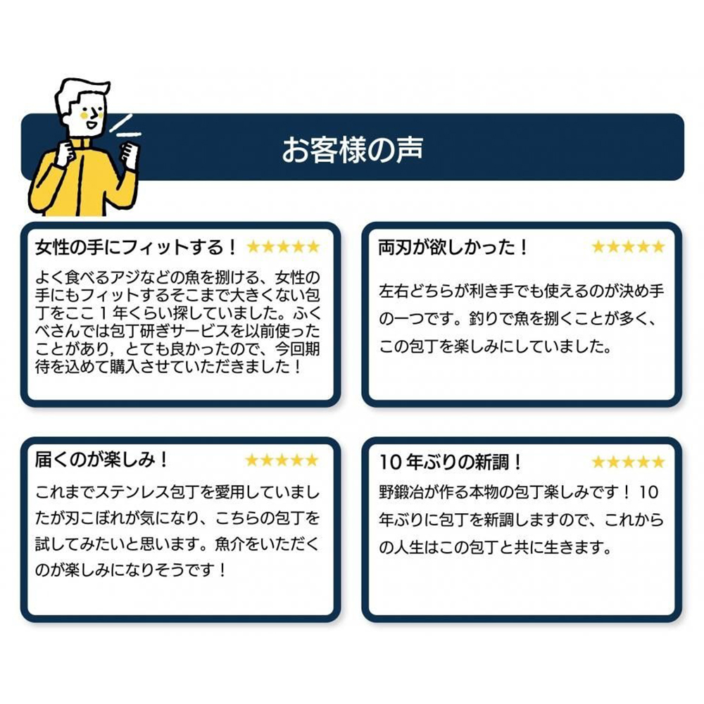 出刃包丁 ふくべ鍛冶 SHINBU 120mm 小出刃 両刃 ステンレス 青紙 ほうちょう ナイフ 魚 釣り 調理器具 鍛造 石川県 日本製 ...