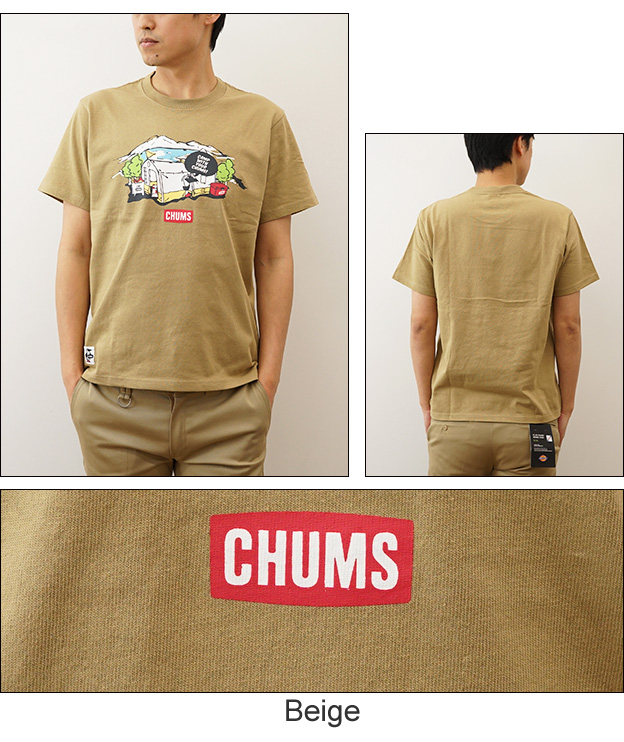 CHUMS チャムス Tシャツ レイクサイド キャンプ メンズ アウトドア ライブ フェス 釣り ブービーバード ペンギン ブランド ロゴ 大きい サイズ XL CH01-2162 : ...
