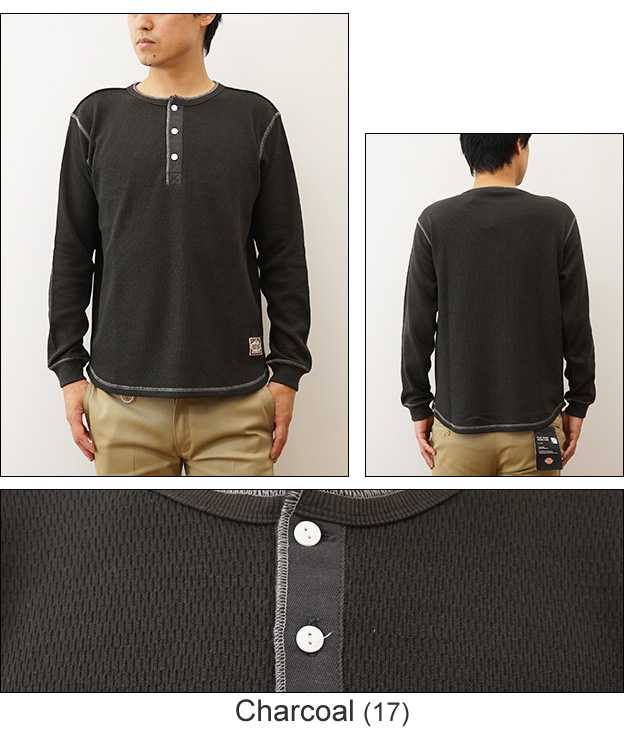 KRIFF MAYER クリフメイヤー 長袖 Tシャツ サーマル ヘンリー ロンT メンズ ワッフル 生地 素材 ボタン トップス インナー ...