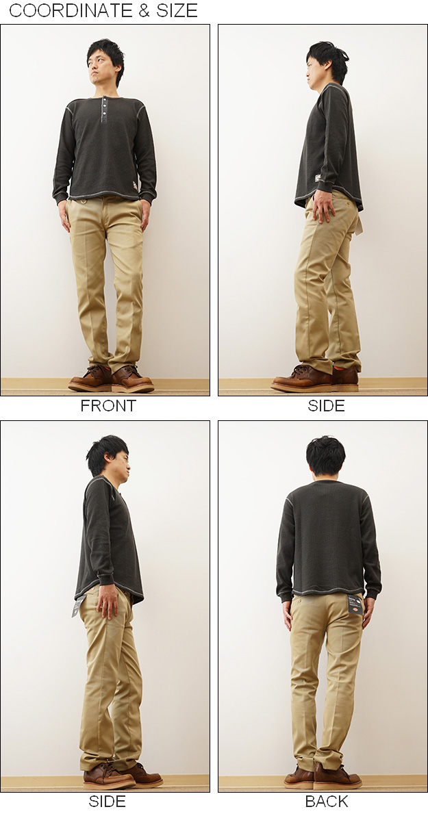 KRIFF MAYER クリフメイヤー 長袖 Tシャツ サーマル ヘンリー ロンT メンズ ワッフル 生地 素材 ボタン トップス インナー ...