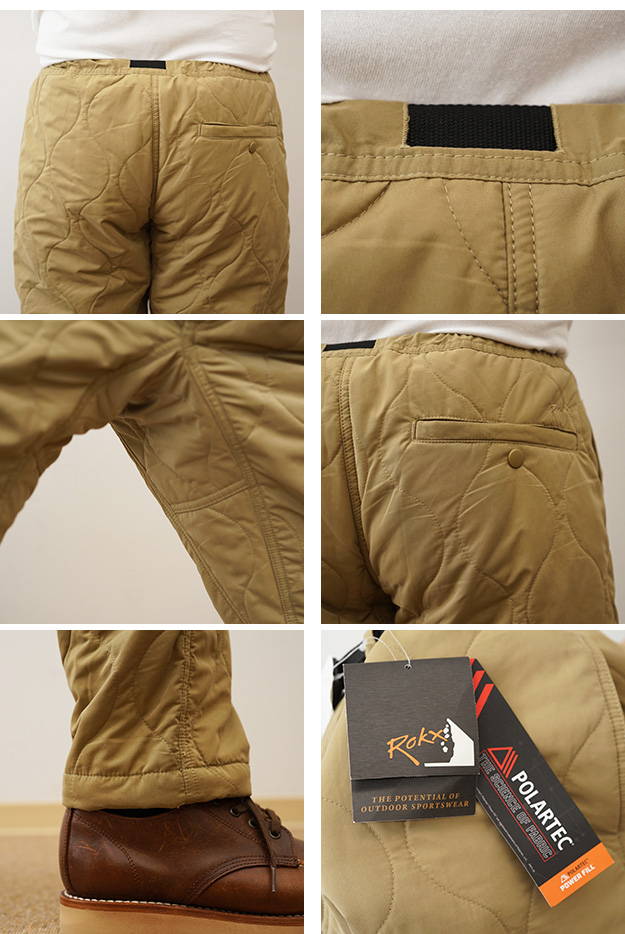 ROKX ロックス キルト ワーク パンツ RXMF191082 : JEANS BUG(ジーンズバグ) - 通販 - Yahoo!ショッピング